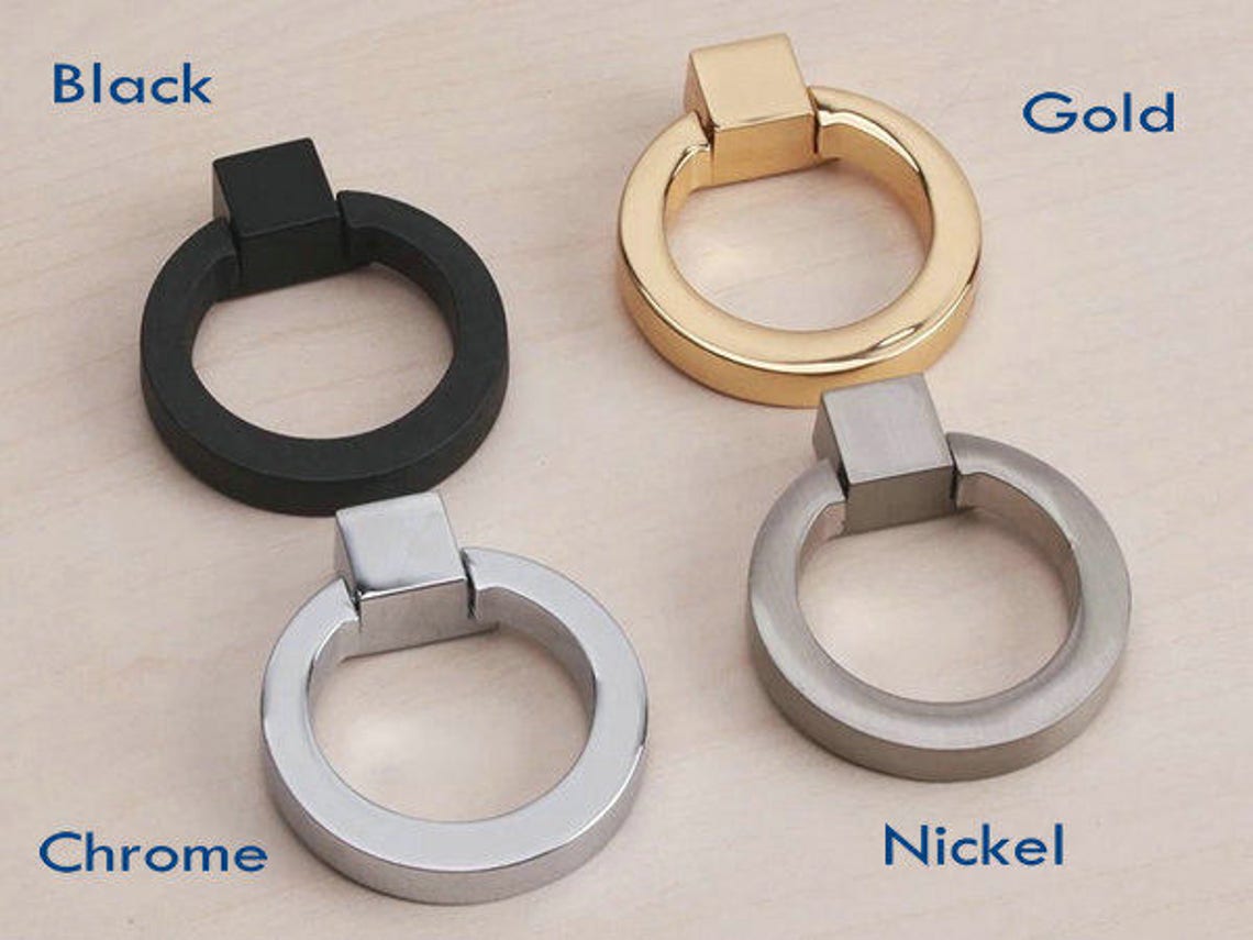 Drop Ring Cabinet Door Pull Dresser Knobs Drawer Knob Pulls - Etsy