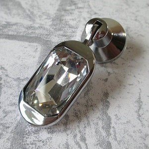 Glass Drawer Knobs Crystal Dresser Knob Drop Pulls Handles - Etsy