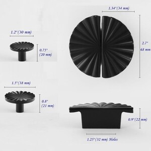 Brass Knob Half Moon Knob Half Circle Drawer Knob Cabinet Knobs Semi ...