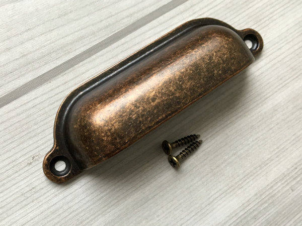 Vintage Style Shell Cup Pull Retro Bin Dresser Drawer Pulls | Etsy