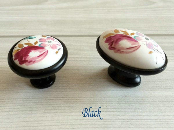 Flower Knob Dresser Knobs Drawer Knob Pulls Handle Floral | Etsy