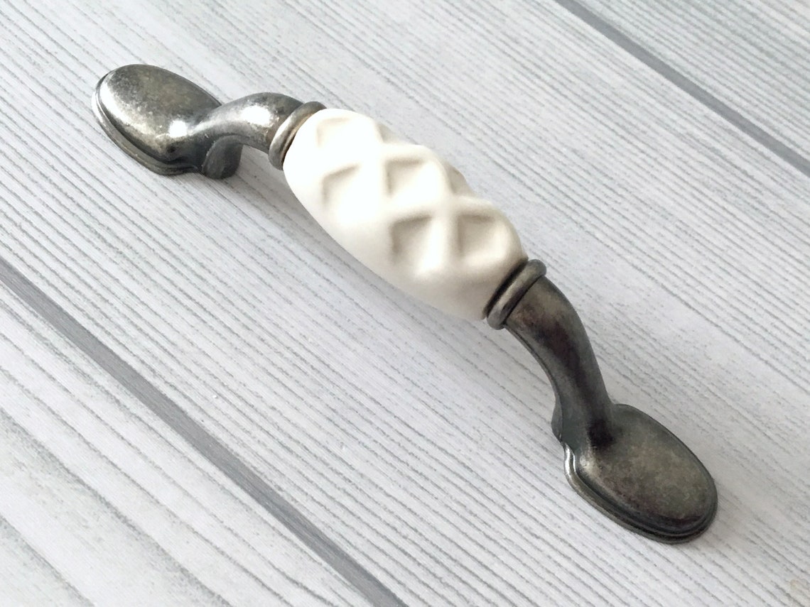 3 3.75 White Dresser Knobs Drawer Knob Pulls - Etsy