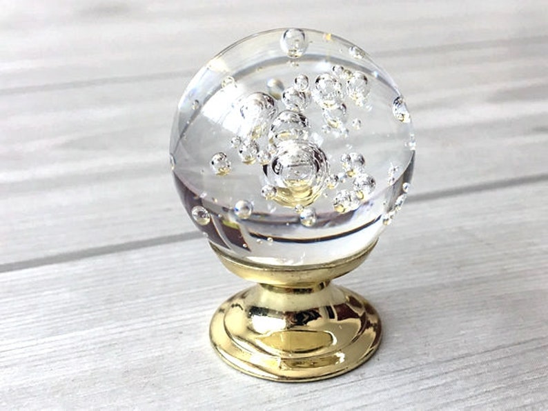 Bubble Glass Knobs Dresser Knobs Drawer Knobs Pulls Handles - Etsy