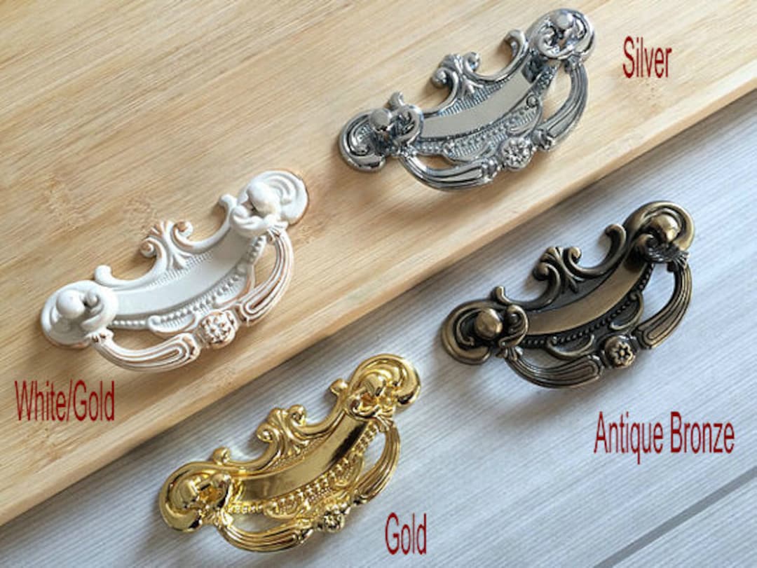 2.5 Drop Bail Dresser Pull Drawer Pulls Shabby Chic Handles Cabinet ...