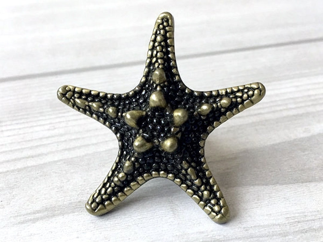 Starfish Knob Sea Star Antique Bronze Dresser Knob Drawer Knobs Pulls Knobs Handles Cabinet Door ...