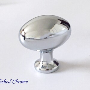 Egg Knob Oval Cabinet Knobs Bronze Antique Drawer Pull Dresser Knob Black Chrome Silver Gold ...