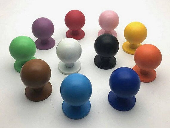 1 Colorful Knob Drawer Pulls Kitchen Cabinet Knobs - Etsy