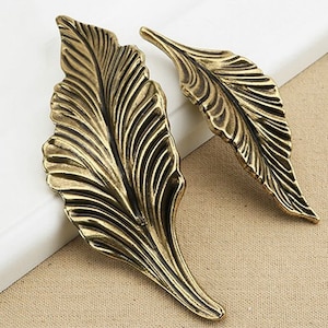1.25" 2.5" Vintage Style Leafy Drawer Pull Handles Leaf Cabinet Handle ...