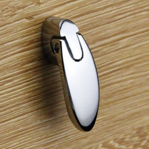 Small Drop Dresser Pull Knobs Drawer Knob Pulls Handles Silver Chrome ...