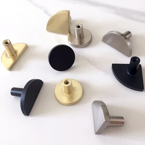 Half Moon Knob Drawer Knob Cabinet Knobs Half Quarter Sector Semi ...