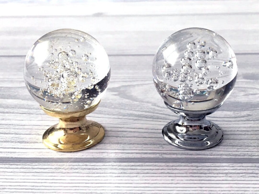 Bubble Glass Knobs Dresser Knobs Drawer Knobs Pulls Handles - Etsy