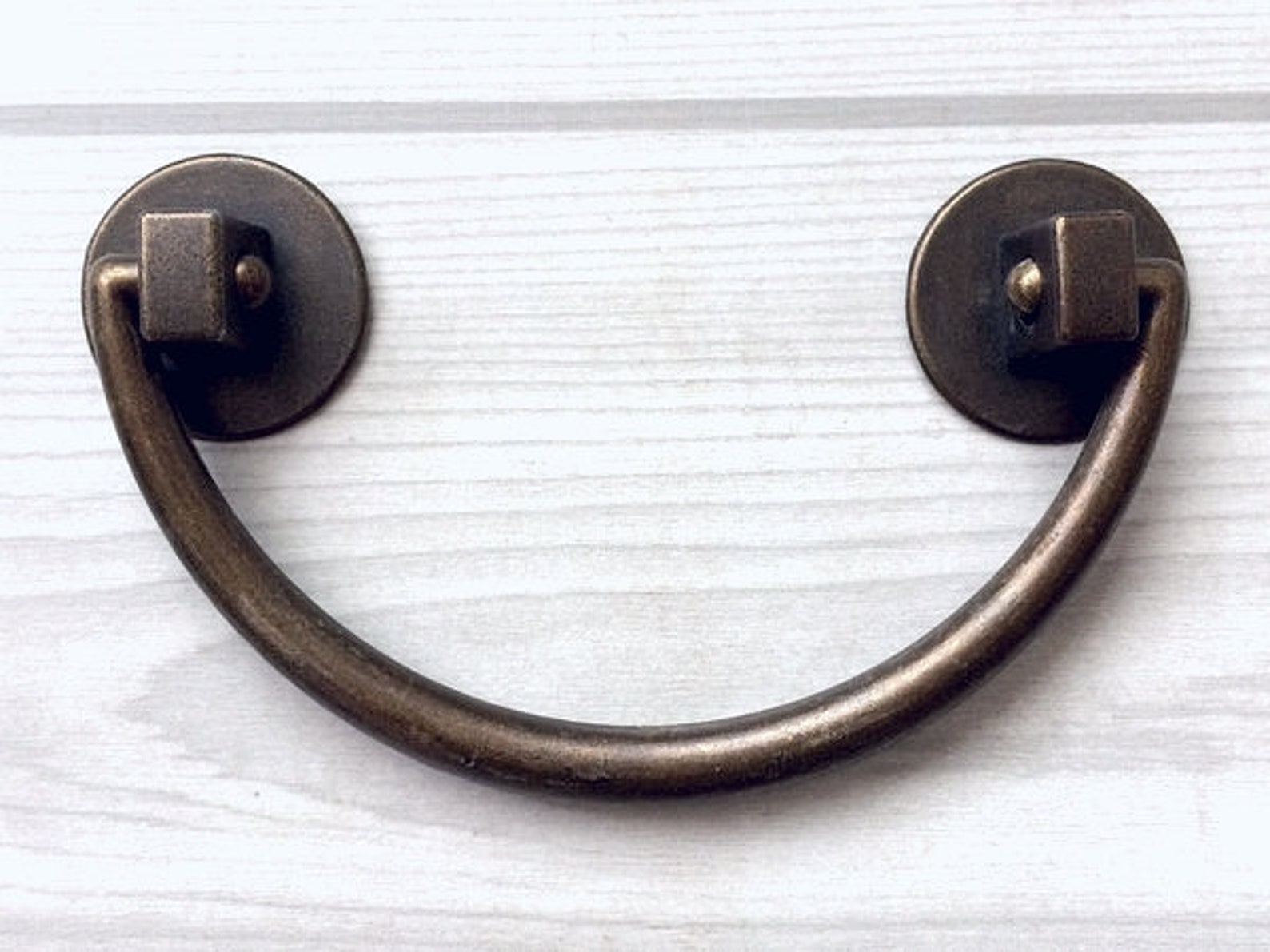 3 Vintage Style Bail Drawer Pulls Handle Dresser Knob - Etsy