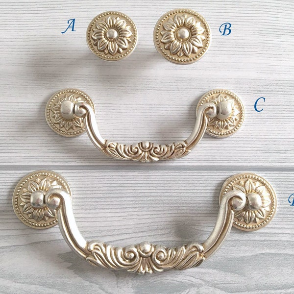 Silver Drawer Pulls - Etsy