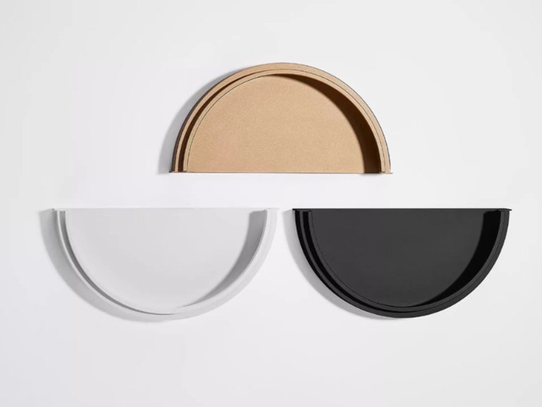 Recessed Cabinet Pull Semi Circle Drawer Handle Half Moon Wardrobe ...