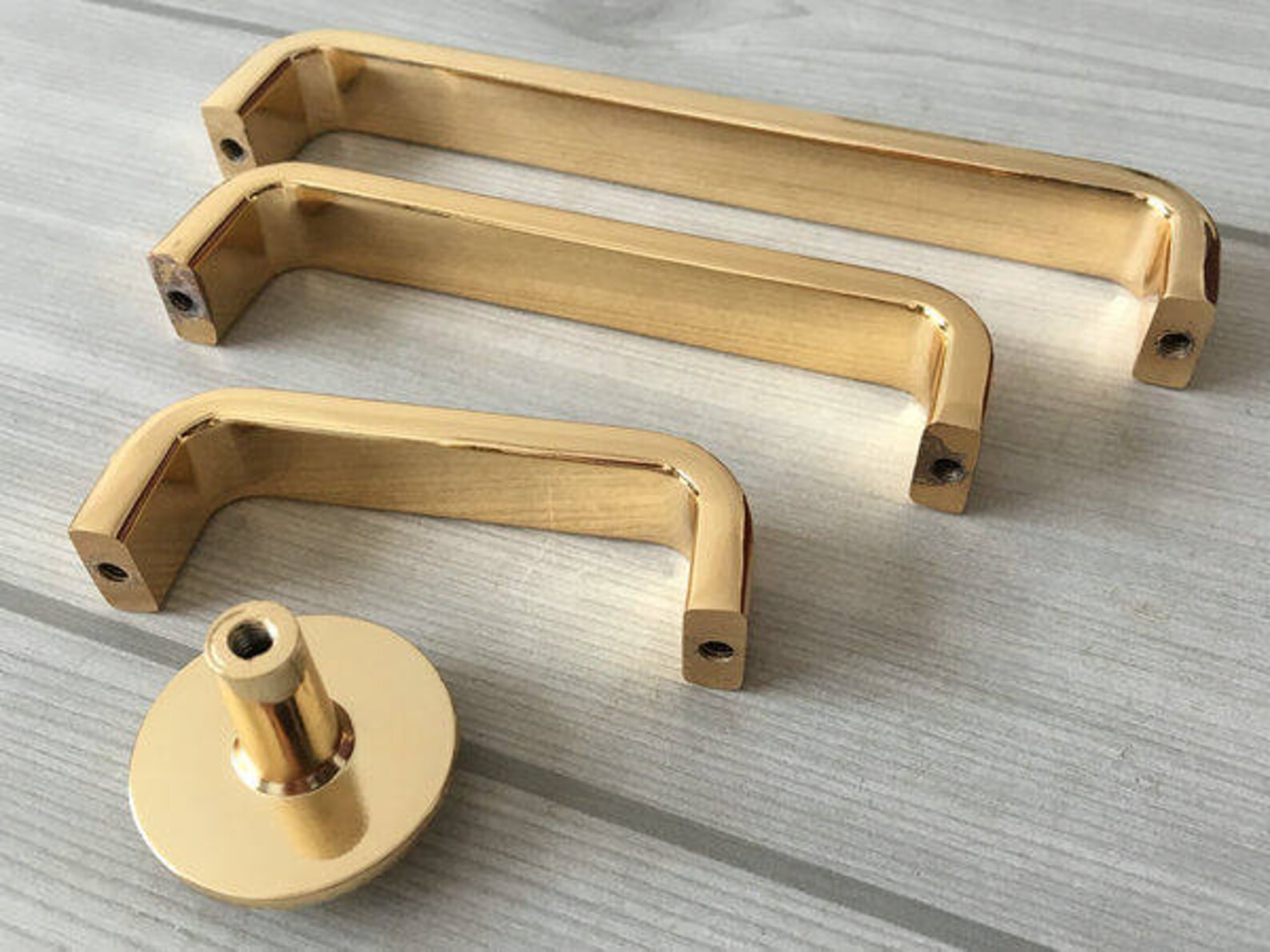 2.5 3.75 5 Gold Crystal Handle Dresser Pull - Etsy