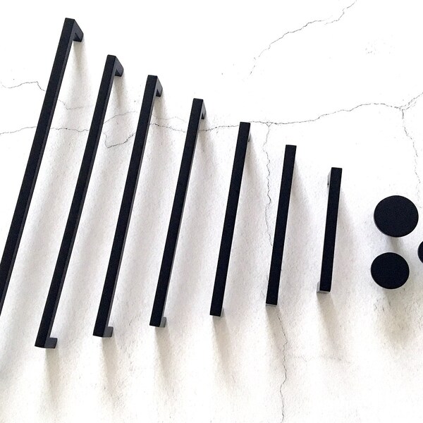 Black Cabinet Pulls - Etsy