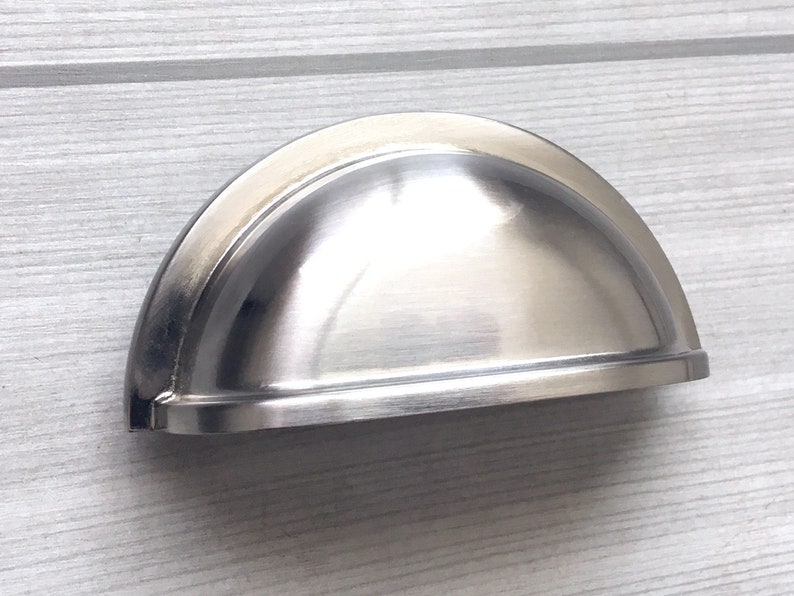 3 Drawer Pull Dresser Pulls Knobs Handles Shell Cup Bin | Etsy