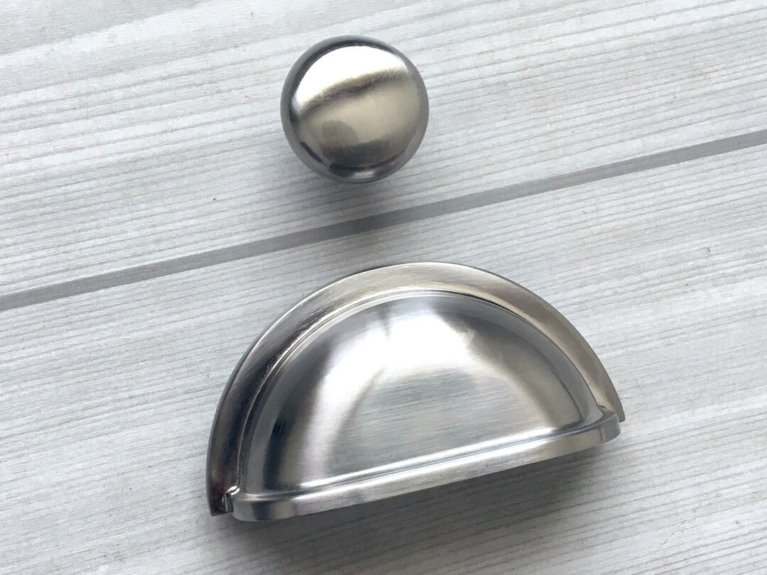 3" Drawer Pull Dresser Pulls Knobs Handles Shell Cup Bin Classic ...