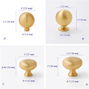 Brass Cabinet Pulls Handles Knobs Drawer Pull Handles Cabinet Knobs Ball Sphere Knob Dresser ...