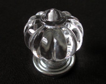 Glass Knobs / Clear Crystal Knob / Drawer Knobs / Dresser - Etsy