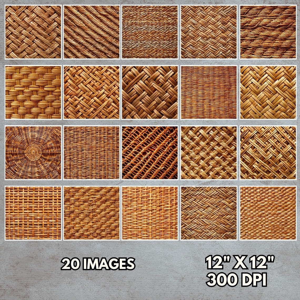Wicker Basket Texture Digital Papers, Wicker Weave Backgrounds,nature ...