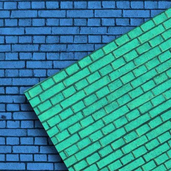 Brick Wall Digital Papers, Bold Colors Bricks Wall Pattern Scrapbooking ...