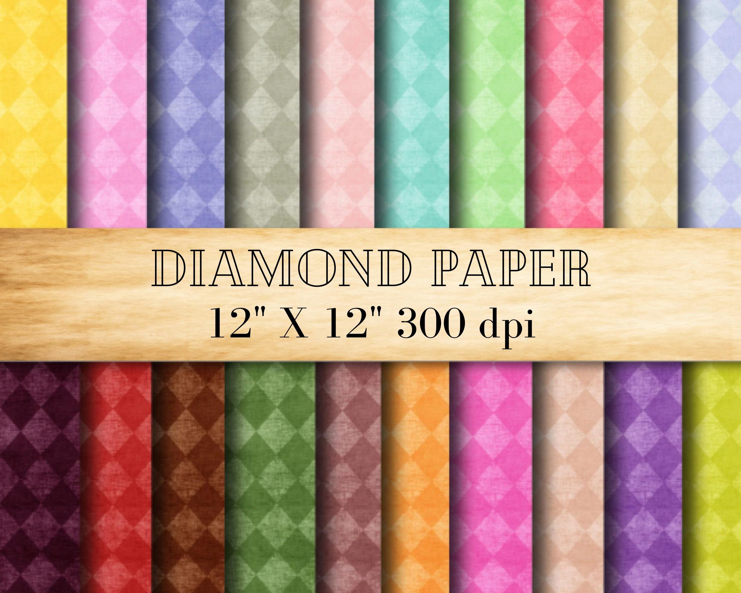 Diamond Digital Paper Pack-harlequin Vintage Distressed Background ...