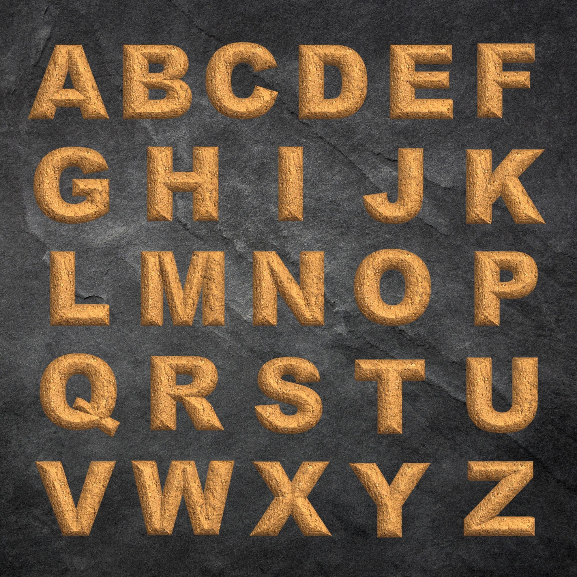 Stone Alphabet Letters and Numbers Png,rock Font Svg ,stone Pattern ...