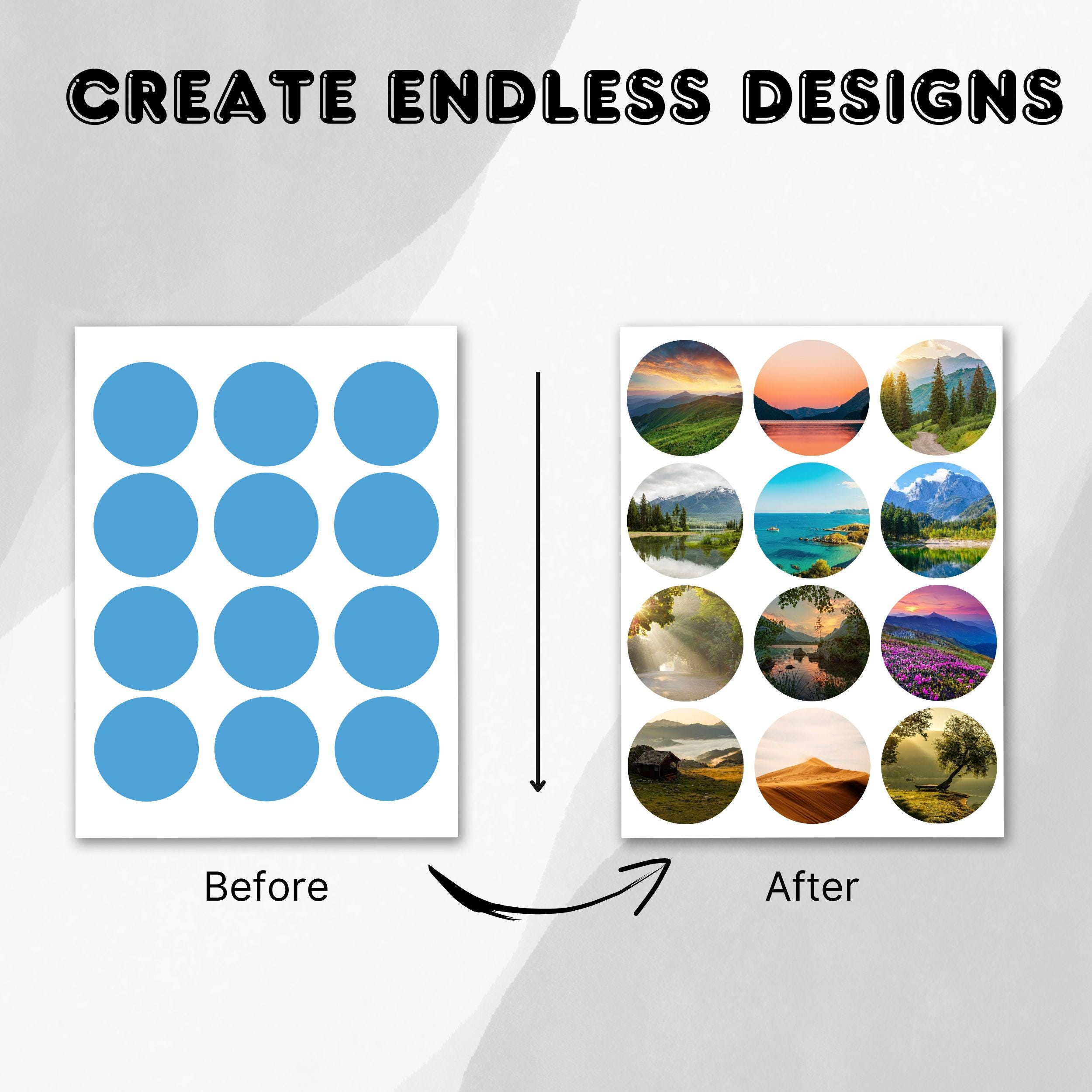 2.50 Inch Circle Craft Template Bundle, 2.50" Template in Psd, Eps, Pdf ...