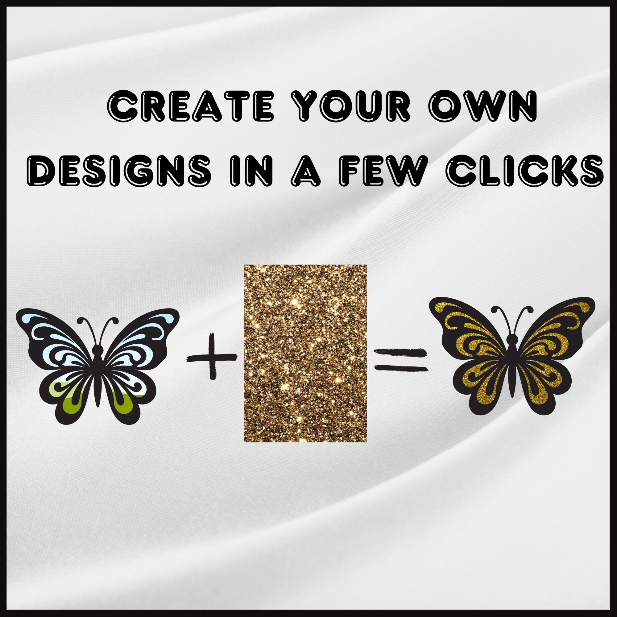 Fill Your Own Editable Butterfly Canva Frame , Fully Editable Butterfly ...