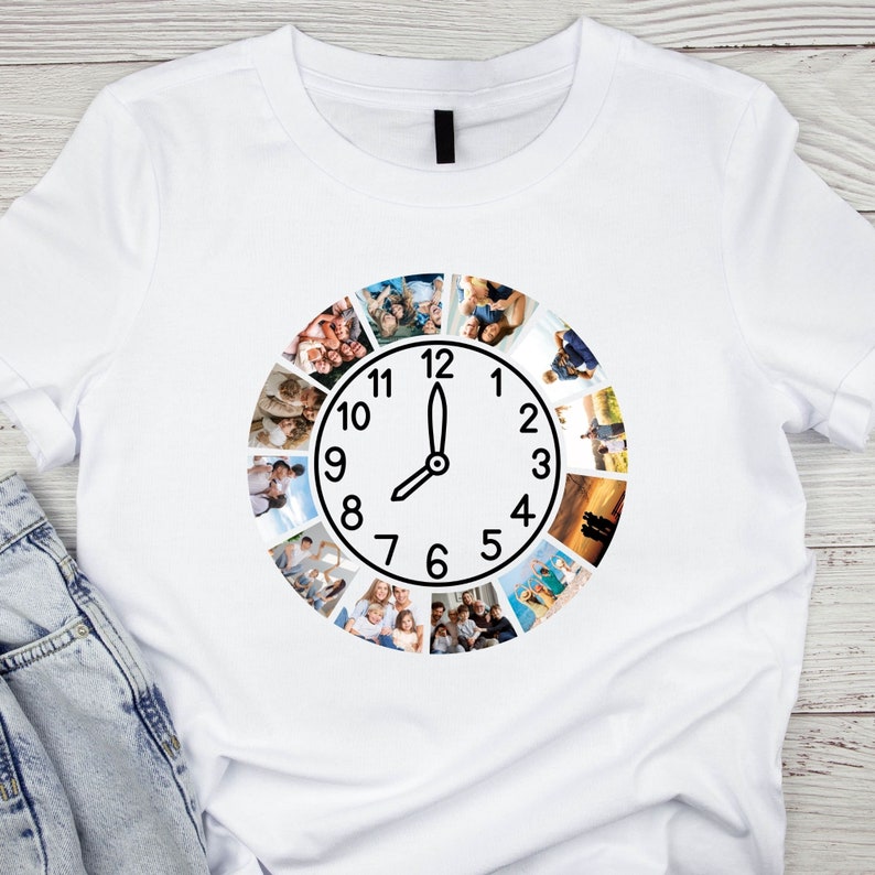 Editable Canva Clock Photo Collage 1 Create Your Own Clock - Etsy UK