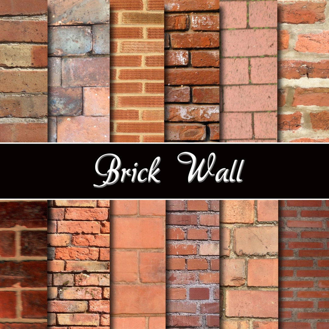 Brick Wall Digital Paper Pack-instant Download - Etsy