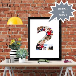 Editable Canva Frame Template ,canva Template for Numbered Photo ...