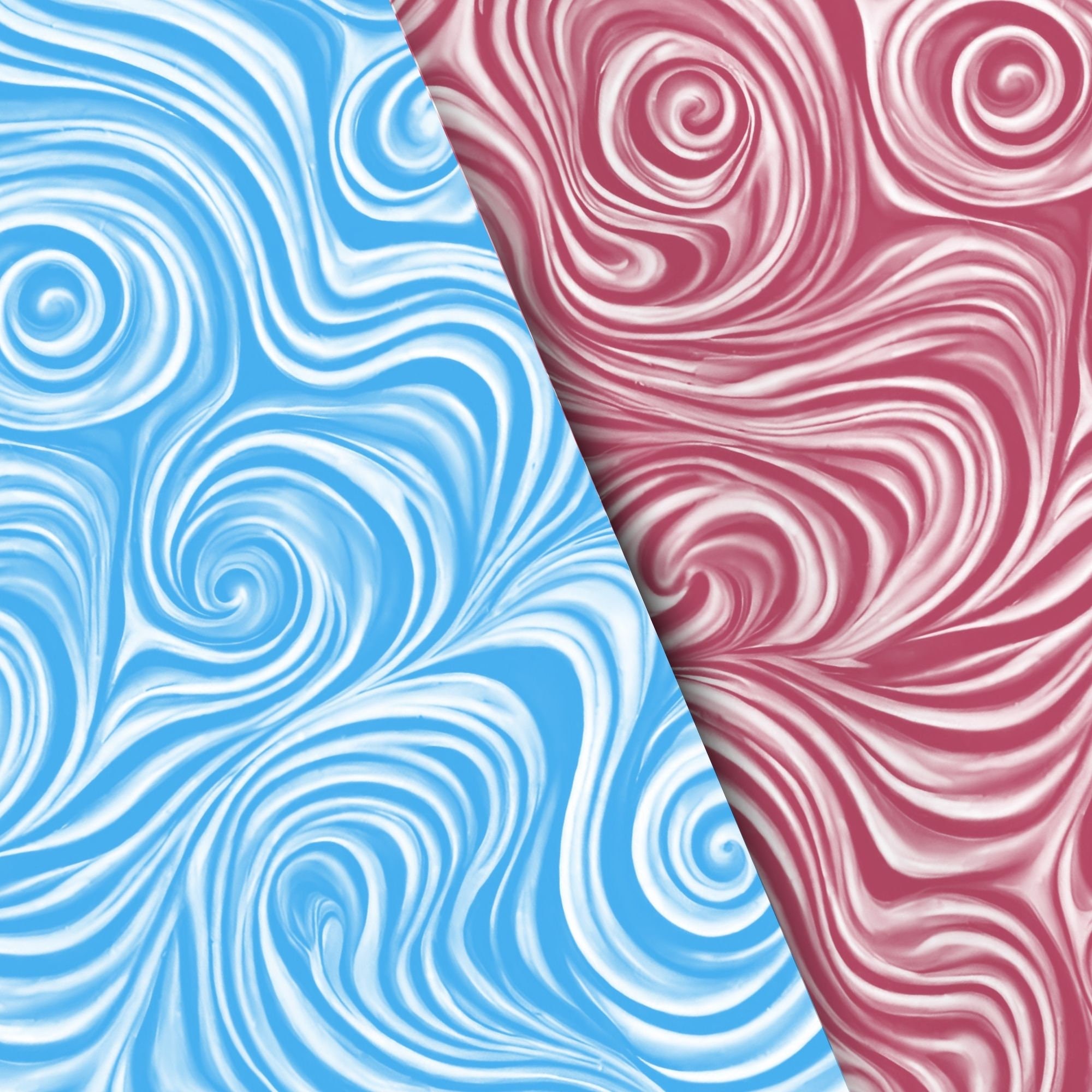 Colorful Wavy Digital Paper, Wavy Swirl Backgrounds, Liquid Marble ...