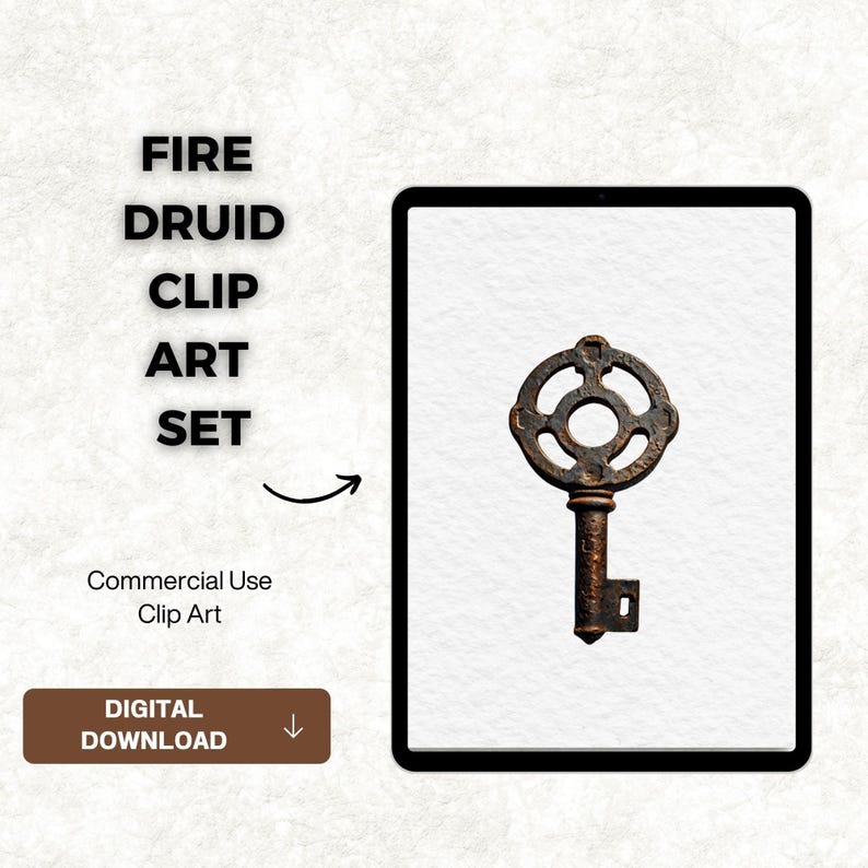 Vintage Keys Clip Art Set – 23 Antique Key Pngs, Gothic & Old-world ...