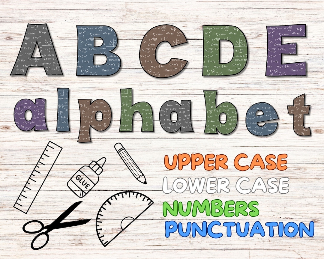 Back to School Alphabet Svg Bundle, Teacher Svg Font, Alphabet Clip Art ...