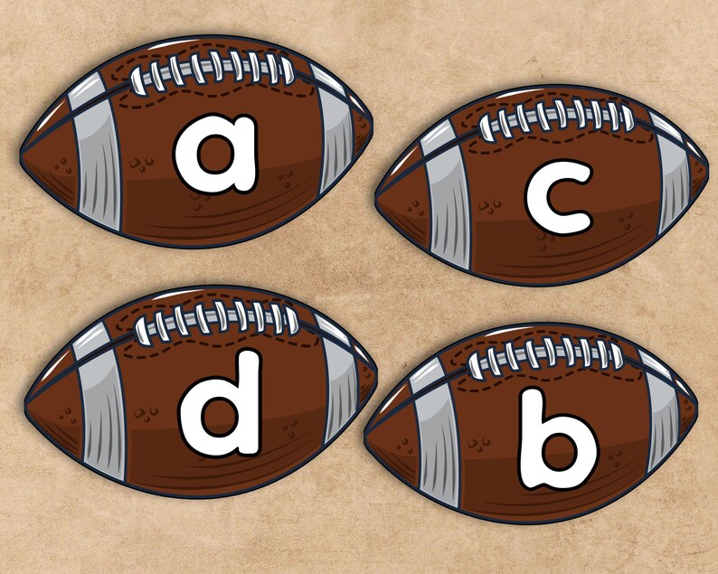 Football Alphabet Letters and Numbers , Football Alphabet Clipart ...