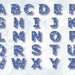 Snowflake Alphabet Letters Clip Art, Holiday Alphabet Font, Winter ...