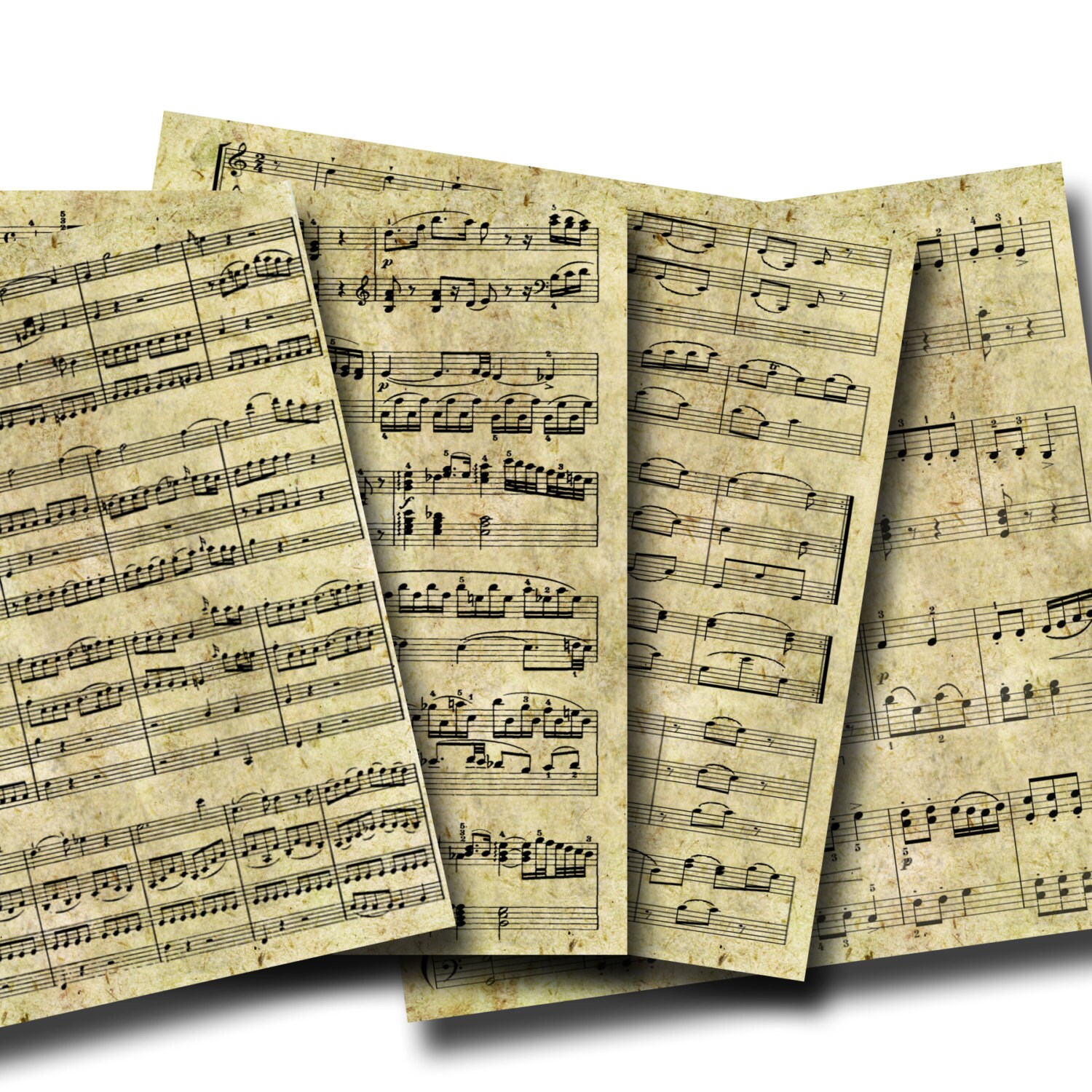 Vintage Sheet Music Digital Paper Pack Instant (Instant Download) - Etsy