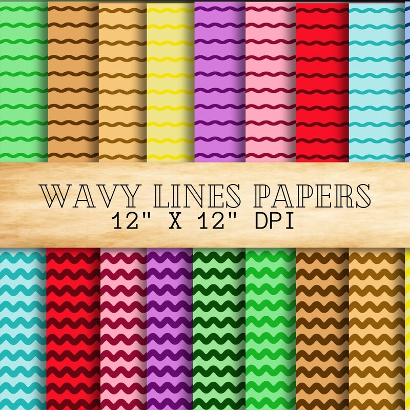 Wavy Lines - Etsy