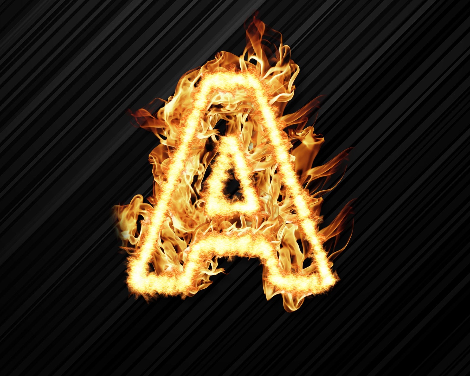 Fire Alphabet Letters and Numbers, Flaming Alphabet, Set of Letters ...
