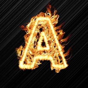 Fire Alphabet Letters and Numbers, Flaming Alphabet, Set of Letters ...