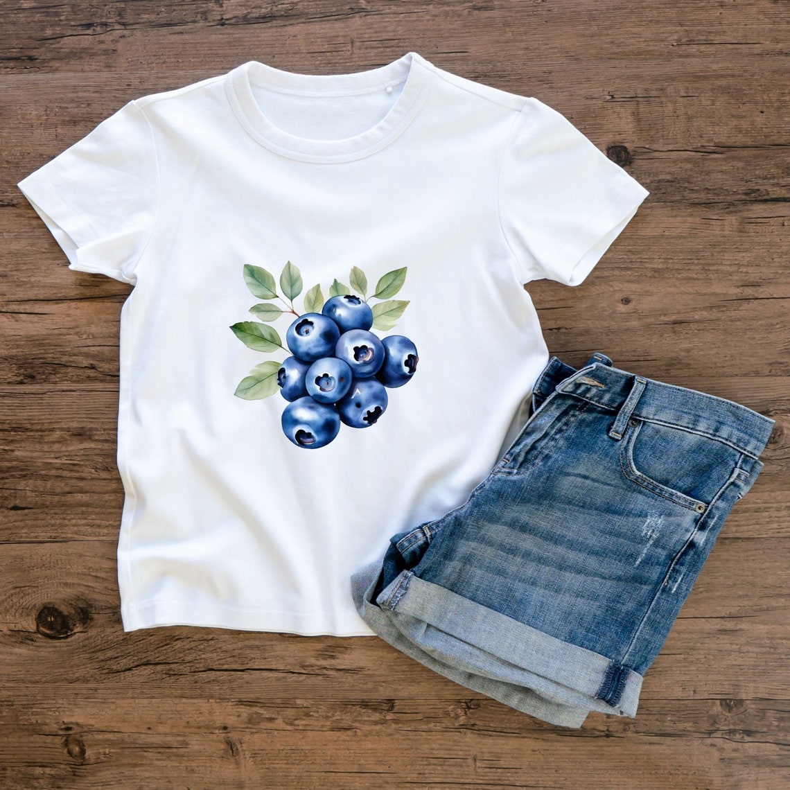 Blueberry Garden Themed Clip Art Set, Blueberries PNG, Summer Graphics ...