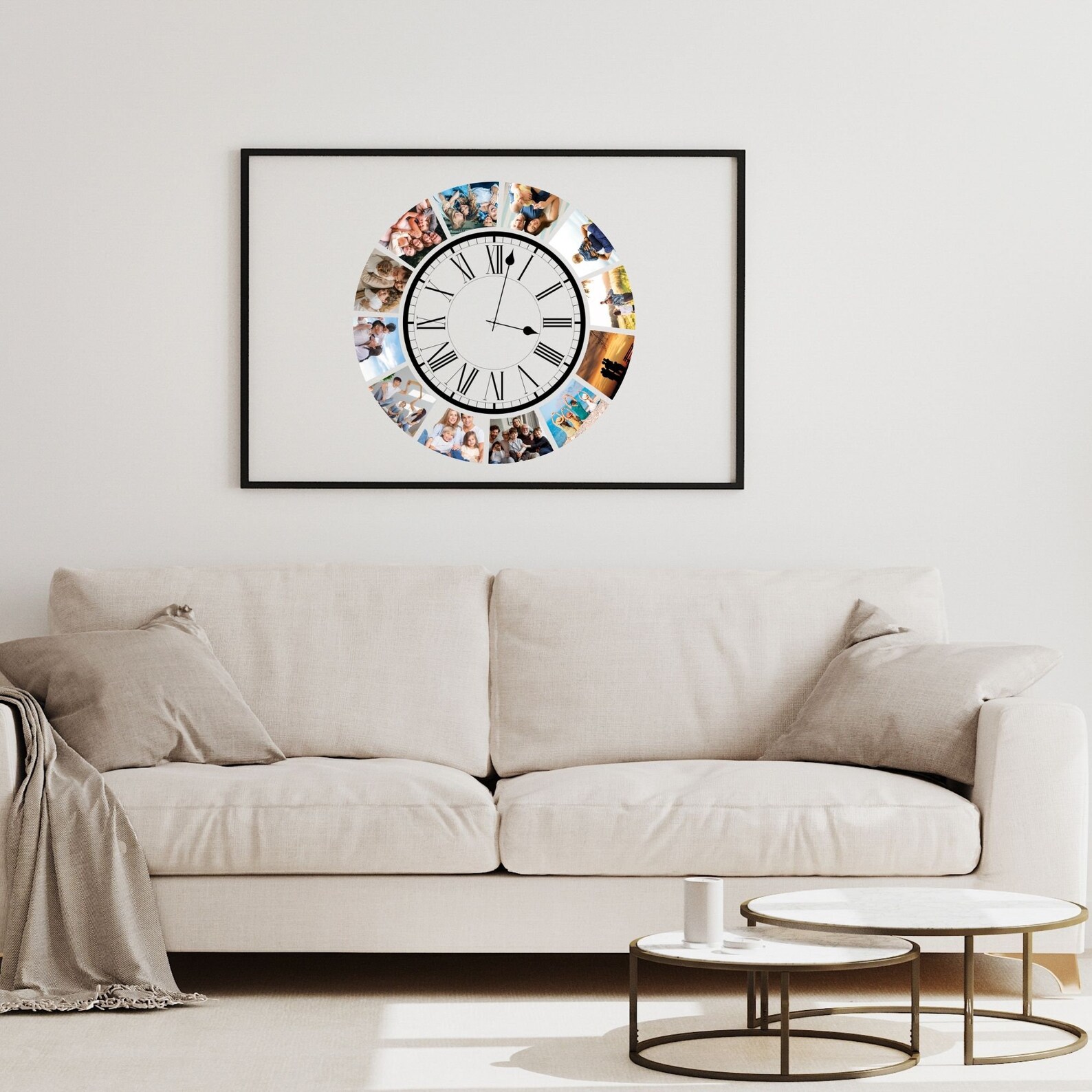 Editable Canva Clock Photo Collage 2,create Your Own Clock Photo ...