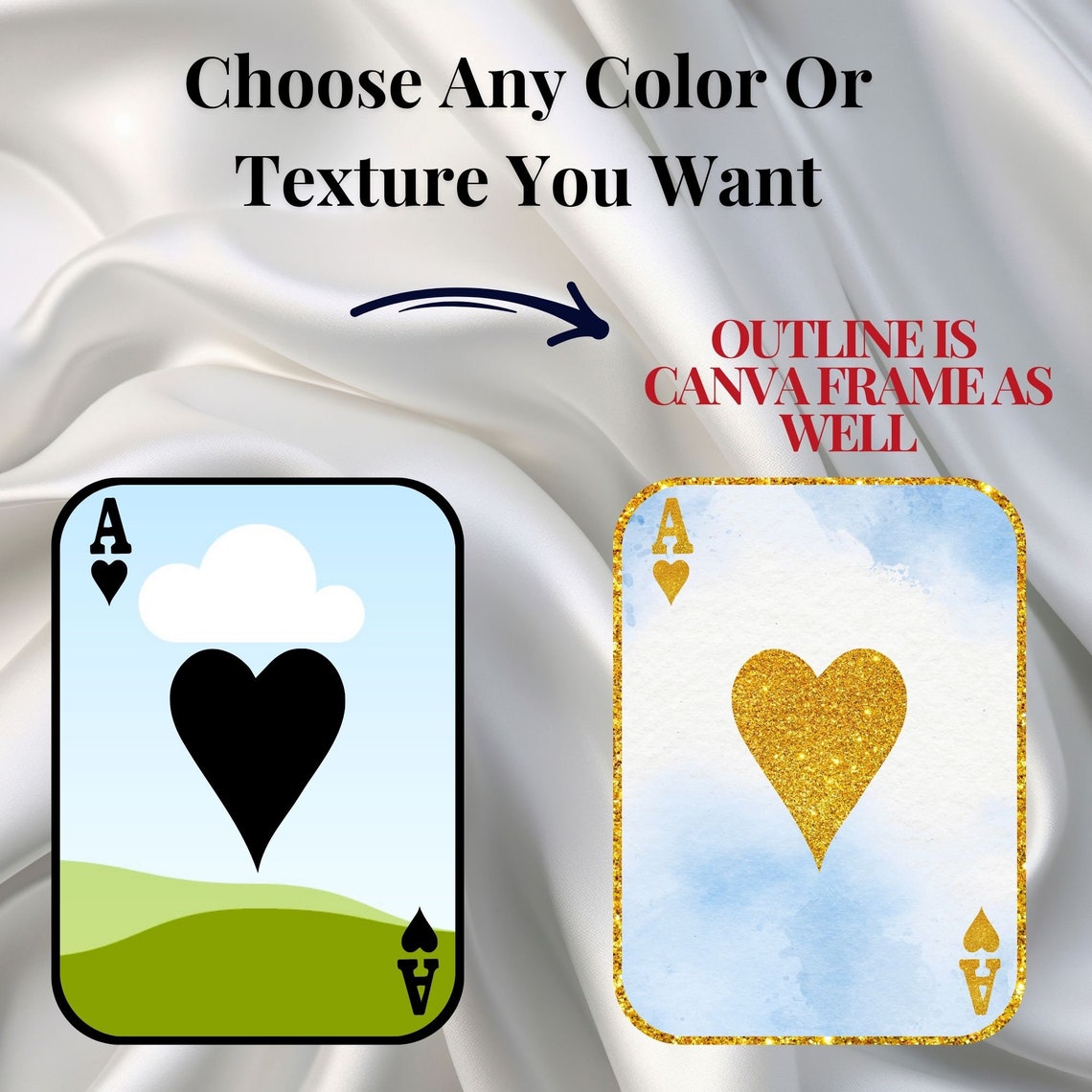 Design Your Own Playing Cards Canva Template,ace Playing Cards Canva ...