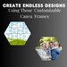 Design Your Own Puzzle Editable Canva Frame Template, Heart Photo ...