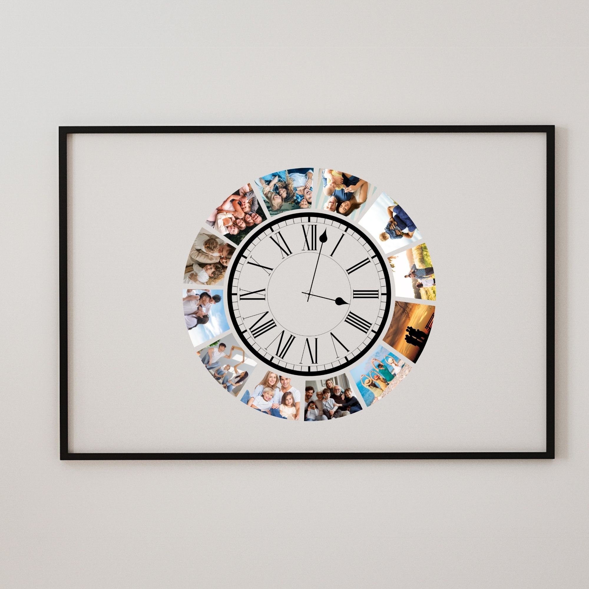 Editable Canva Clock Photo Collage #2,create Your Own Clock Photo ...