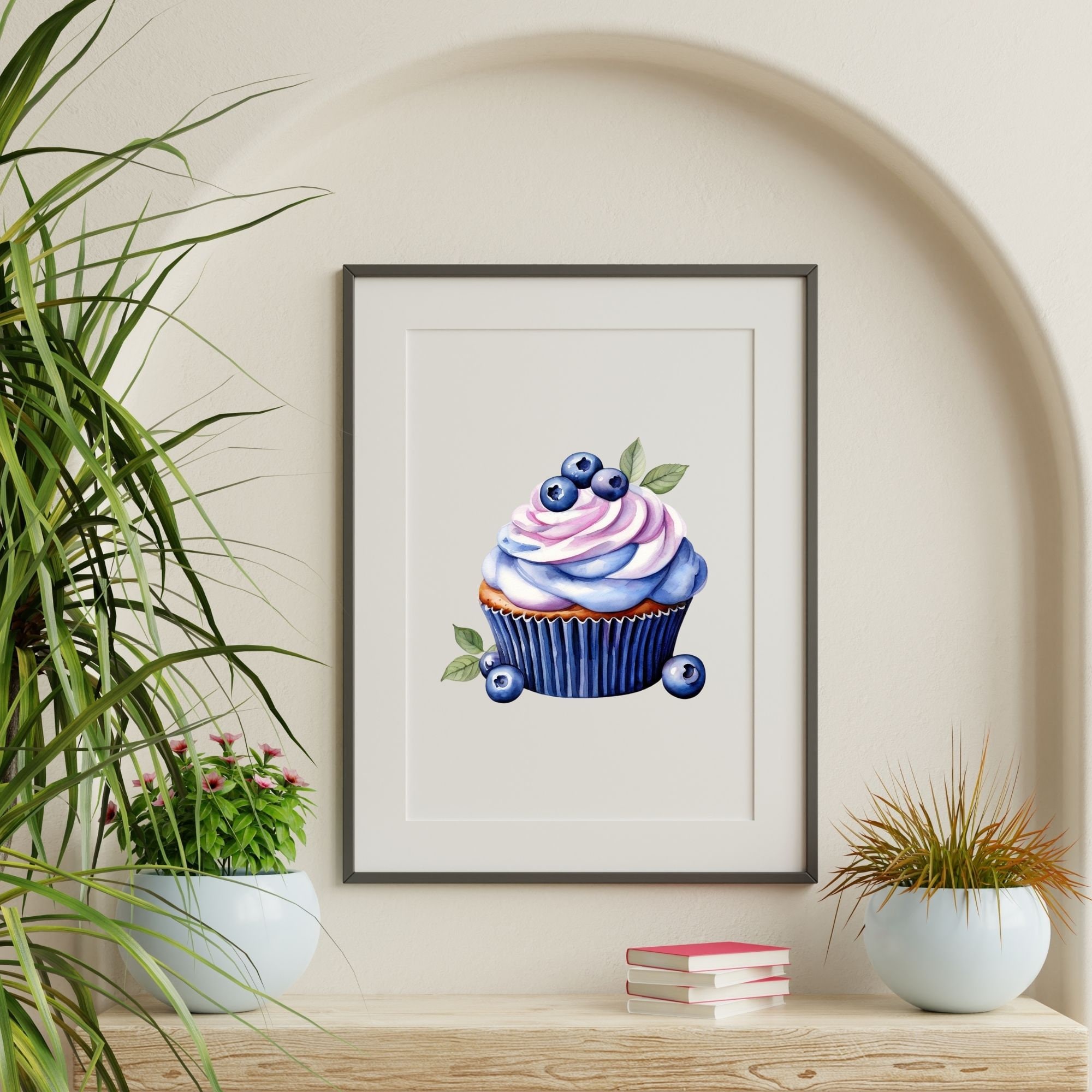 Blueberry Garden Themed Clip Art Set, Blueberries PNG, Summer Graphics ...