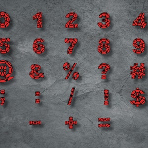 Spiderweb Letters and Numbers Clipart Bundle, Spiderweb Font Svg ...