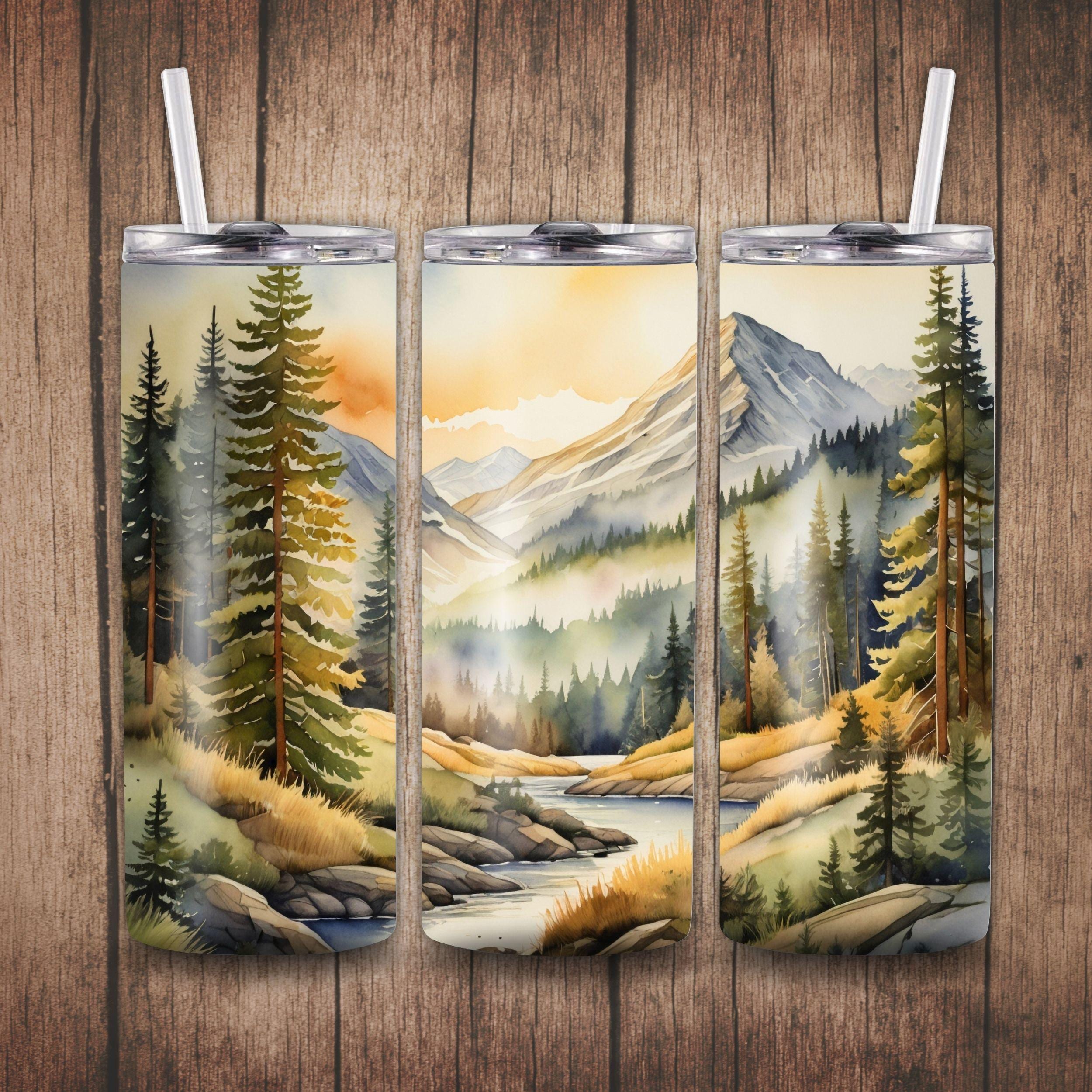 Taiga Forest Landscape JPG | Misty Woodland Print | Foggy Nature Wall ...